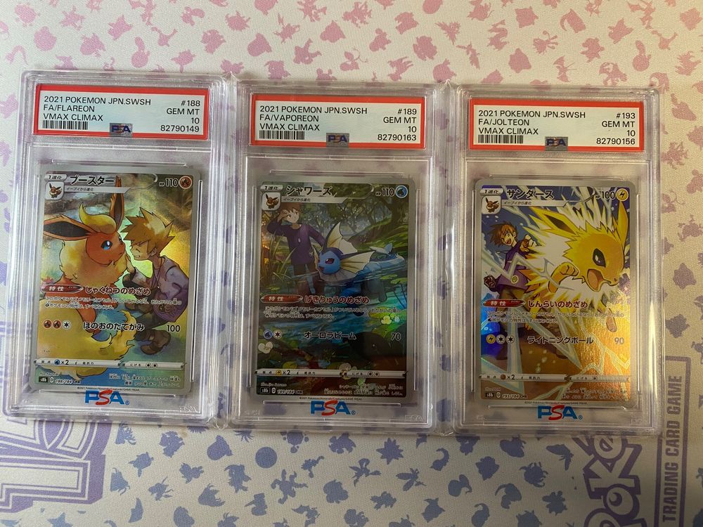 Pokemon - Flareon - Vaporeon - Jolteon - VMAX Climax- PSA 10 | Kaufen ...