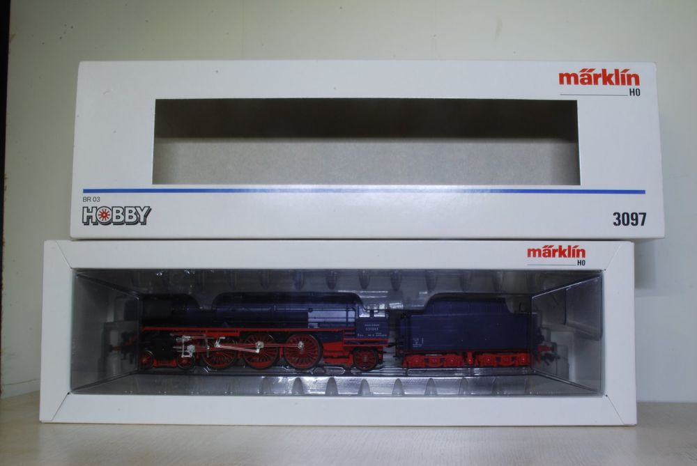 Märklin 3097 DB BR 03 Schleppender- Dampflok AC analog OVP (Neu (gemäss ...