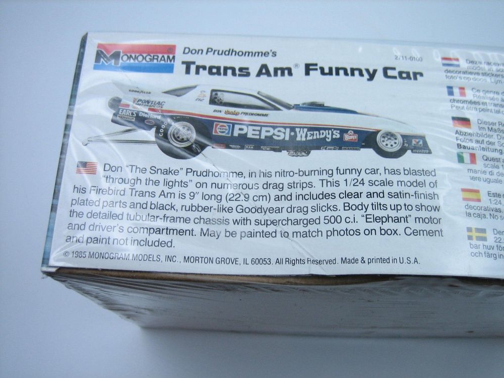 Trans Am Funny Car Monogram RAR | Kaufen auf Ricardo