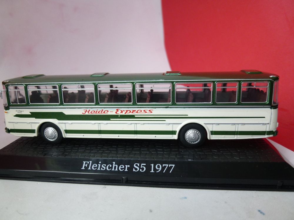 Bus - Fleischer S5 . 1977 - schönes Modell in Box von Atlas (Gebraucht ...