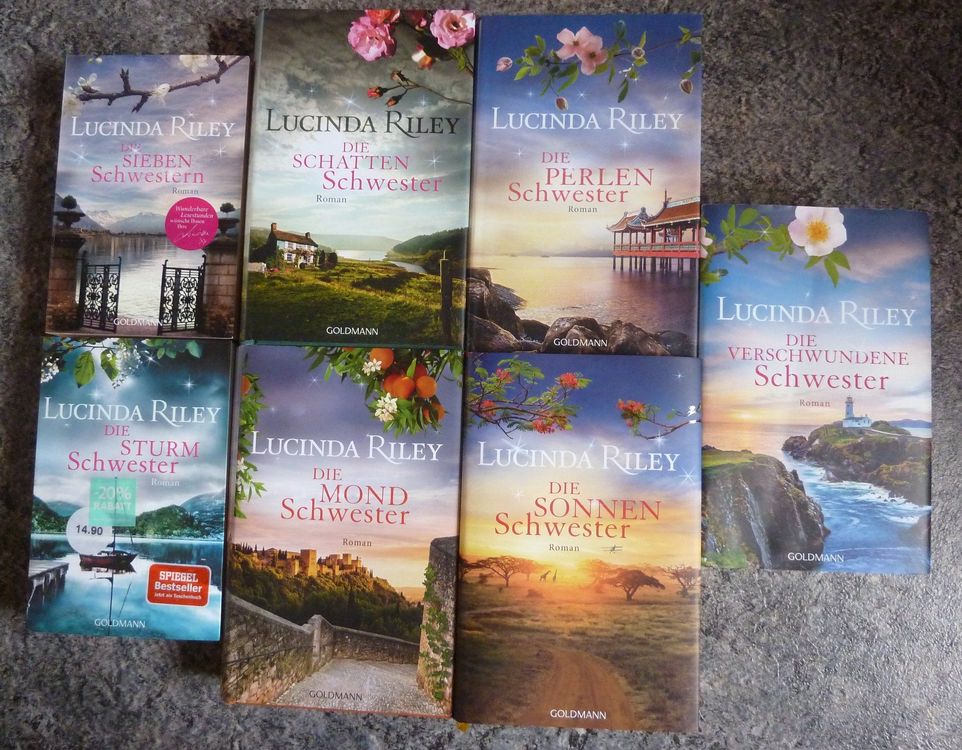Sieben Schwestern- Lucinda Riley- Bücherreihe komplett 7Stk | Kaufen ...