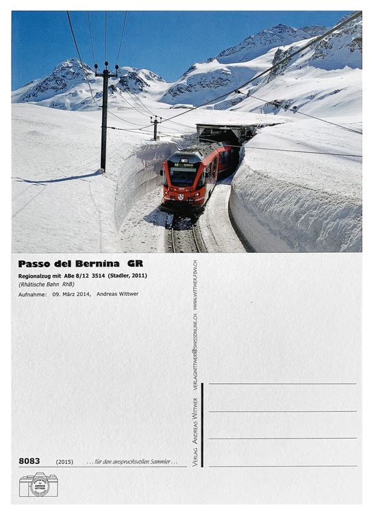 Bernina Pontresina Poschiavo Graubünden Bahn RhB ABe 8/12 (Neu (gemäss Beschreibung)) in Bern ...