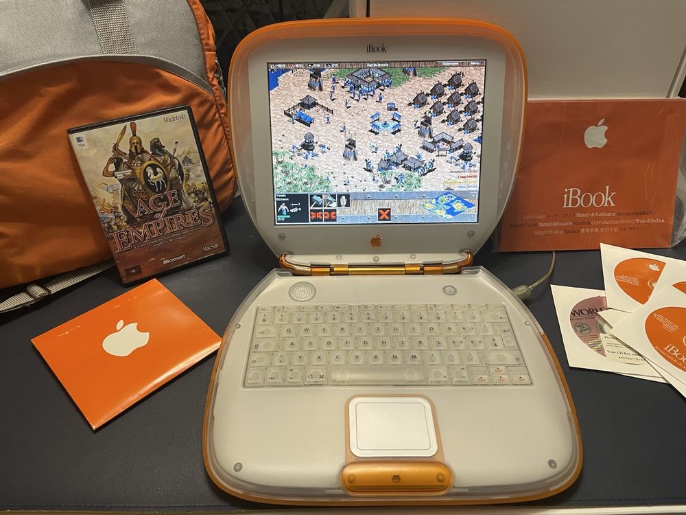 Apple iBook G3 “Clamshell” Tangerine - En très bon état! (D'occasion) à ...
