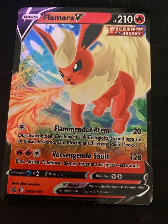 Pokemonkarte Flamara V (Neu (gemäss Beschreibung)) in Neuhausen für CHF 7 – mit Lieferung auf ...