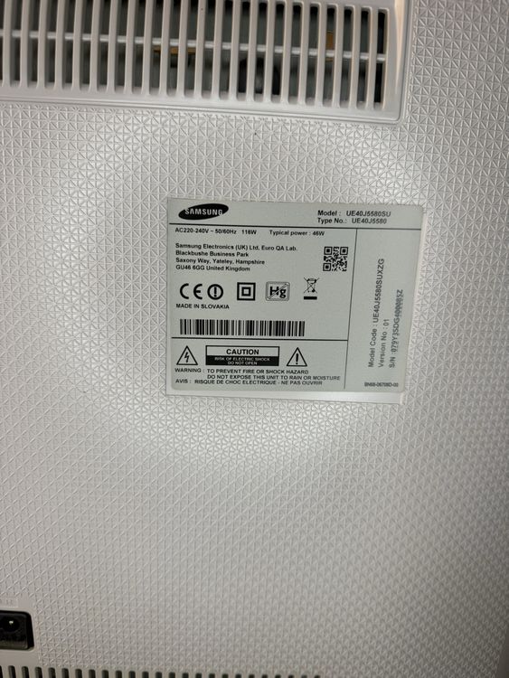 Samsung 40” Smart TV UE40J5580 mit Fernbedienung – funktioni (Gebraucht ...