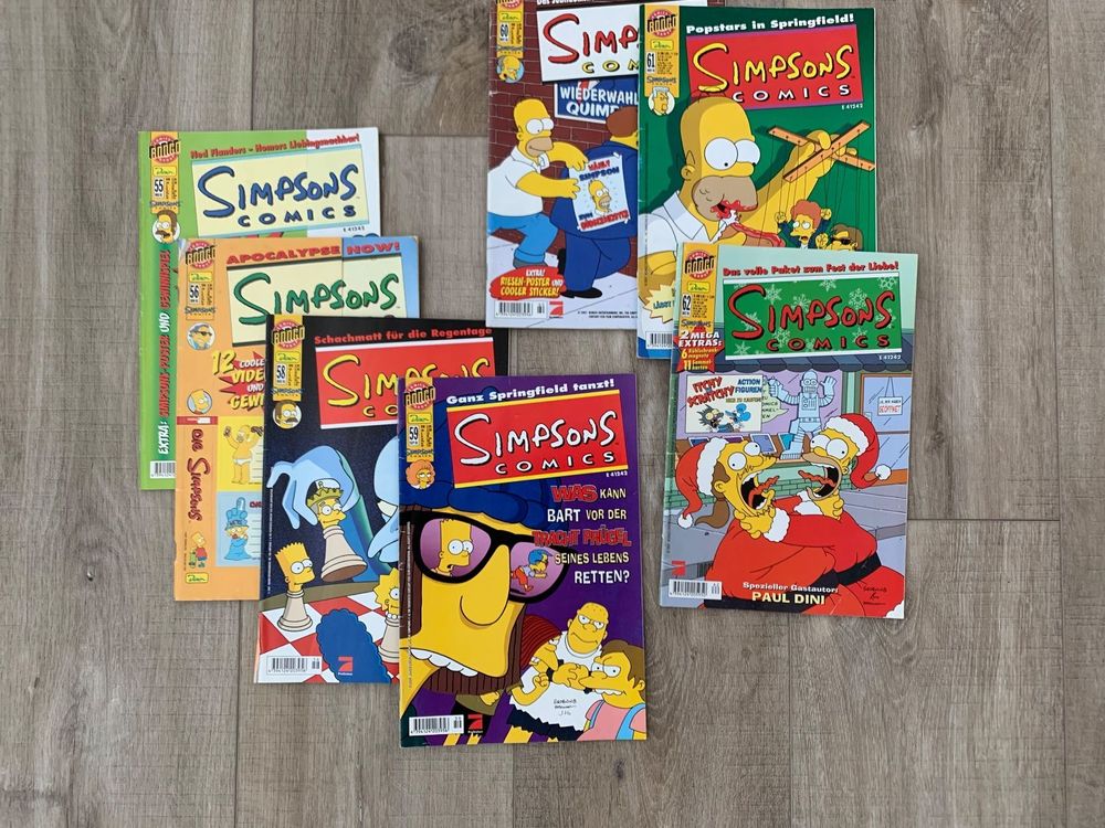 7 Comics „SIMPSONS“ von 2001 (Gebraucht) in Safenwil für CHF 2 – mit ...