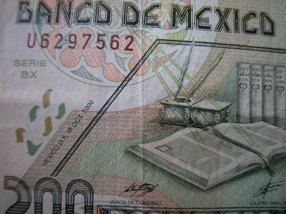 Banknote 200 Pesos, Banco de Mexico, Oct. 2000, Serie BX | Kaufen auf ...