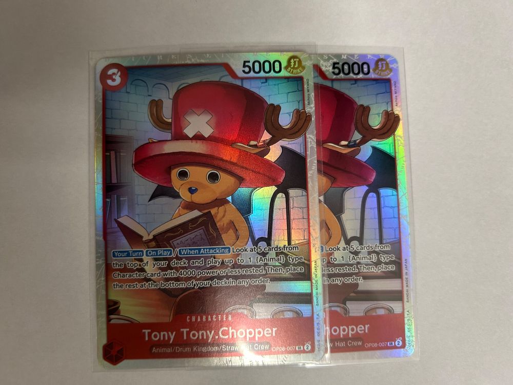 One Piece Tony Chopper SR OP08-007 EN 2Stk. | Kaufen auf Ricardo