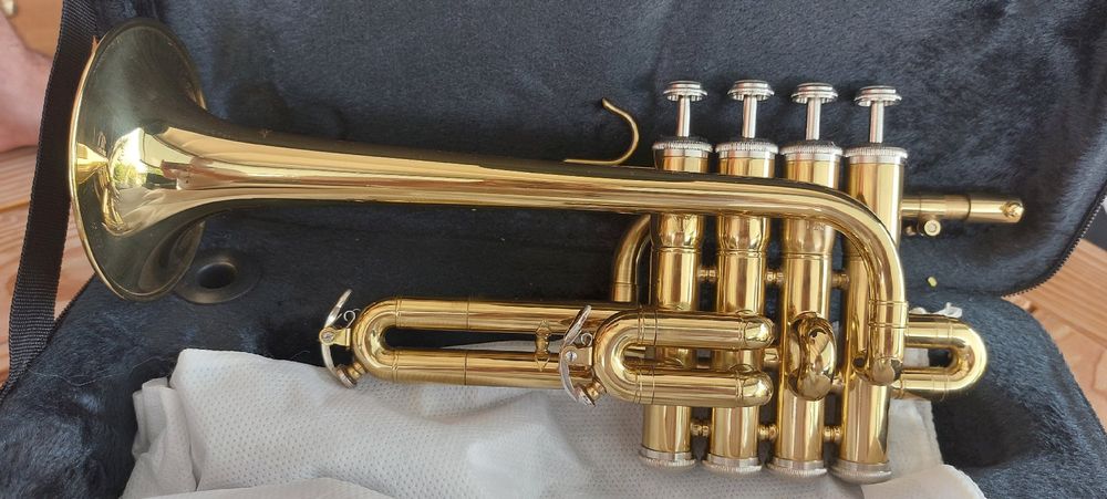 Piccolo Trompete, Blasinstrument, Marke Jäger (Neu (gemäss Beschreibung ...