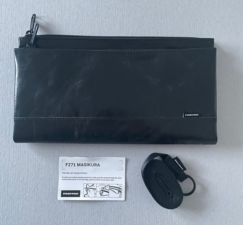Freitag F271 Masikura Clutch Bag / ALL BLACK RAR / NEU NEU!! (Neu und originalverpackt) in ...