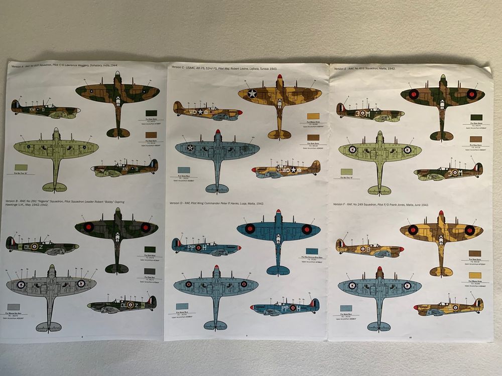 Italeri 1/48 Spitfire Mk.Vc super decals sheet (Gebraucht) in Pully für ...