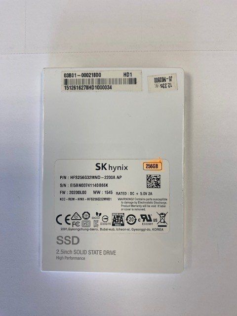 HD SSD Skhynix 256GB (Gebraucht) in Wängi für CHF 5 – mit Lieferung auf ...
