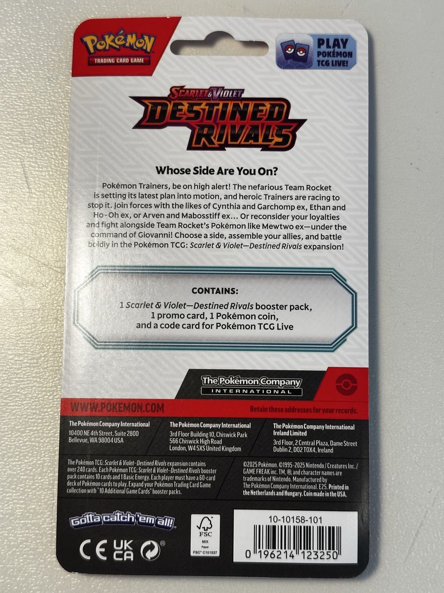 Destined Rivals🇬🇧 Checklane Blister Eevee Promo (Neu und ...