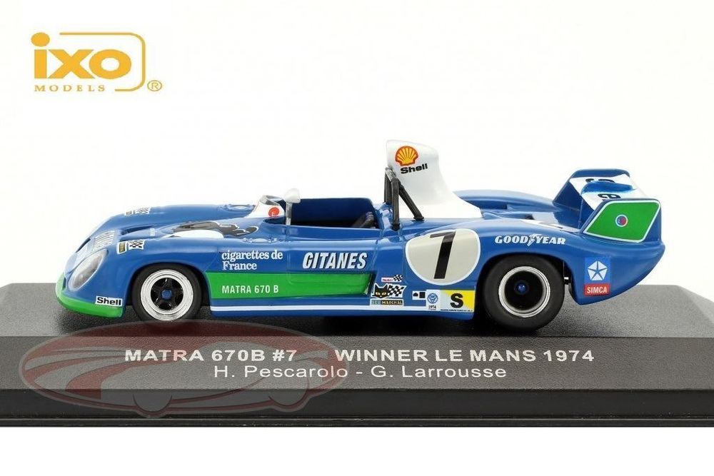 MATRA 670B #7 Sieger 24h Le Mans 1974 1:43 von IXO (Neu und ...