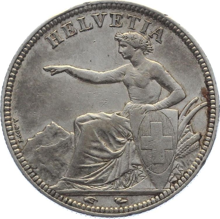 5 Franken 1851 A -------------- sitzende Helvetia | Kaufen auf Ricardo