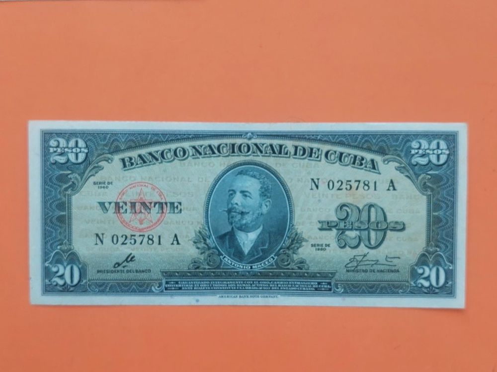 Billet Cuba 20 Pesos 1960 *Signature de Che Guevara *RARE* (Gebraucht ...