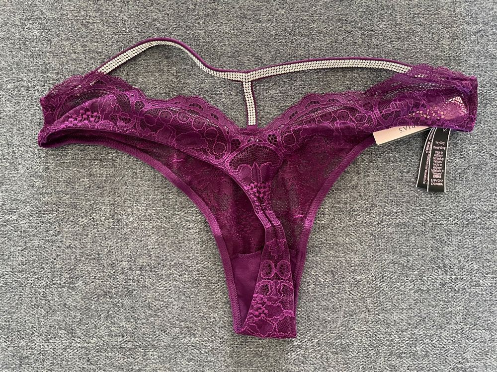 Victoria’s Secret Shine Strap Lace Thong S NEW | Kaufen auf Ricardo