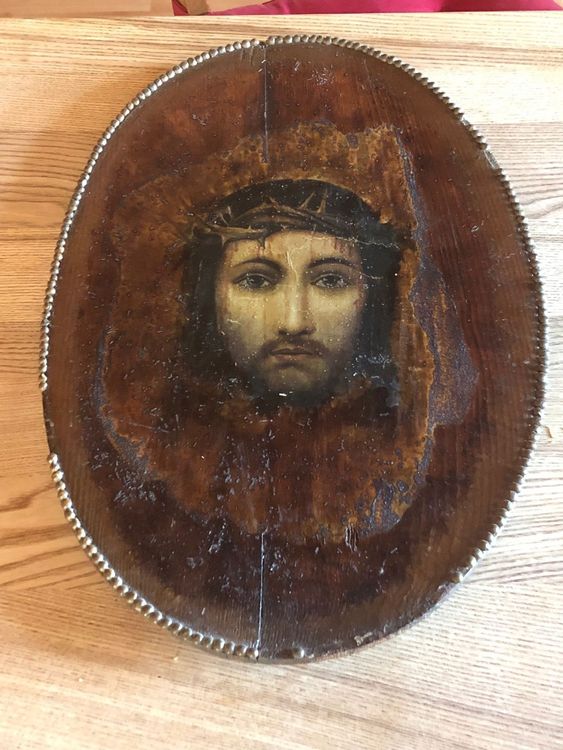 Wunderschönes Jesusbild auf Holz gemalt | Kaufen auf Ricardo