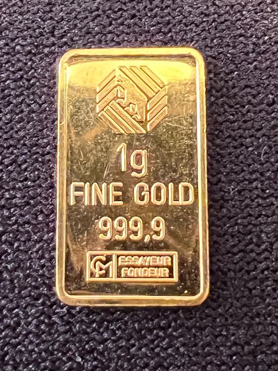 GOLDBARREN 1 Gramm 999,9 (Gebraucht) in Uster für CHF 70 – mit ...