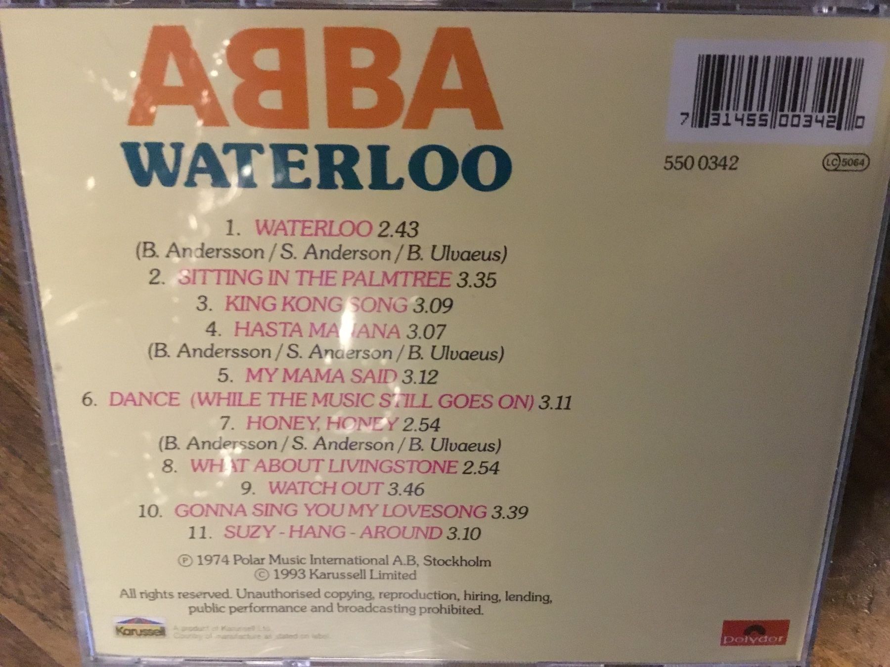 ABBA - Waterloo - CD - Hits der 70er Jahre. * (Gebraucht) in ...