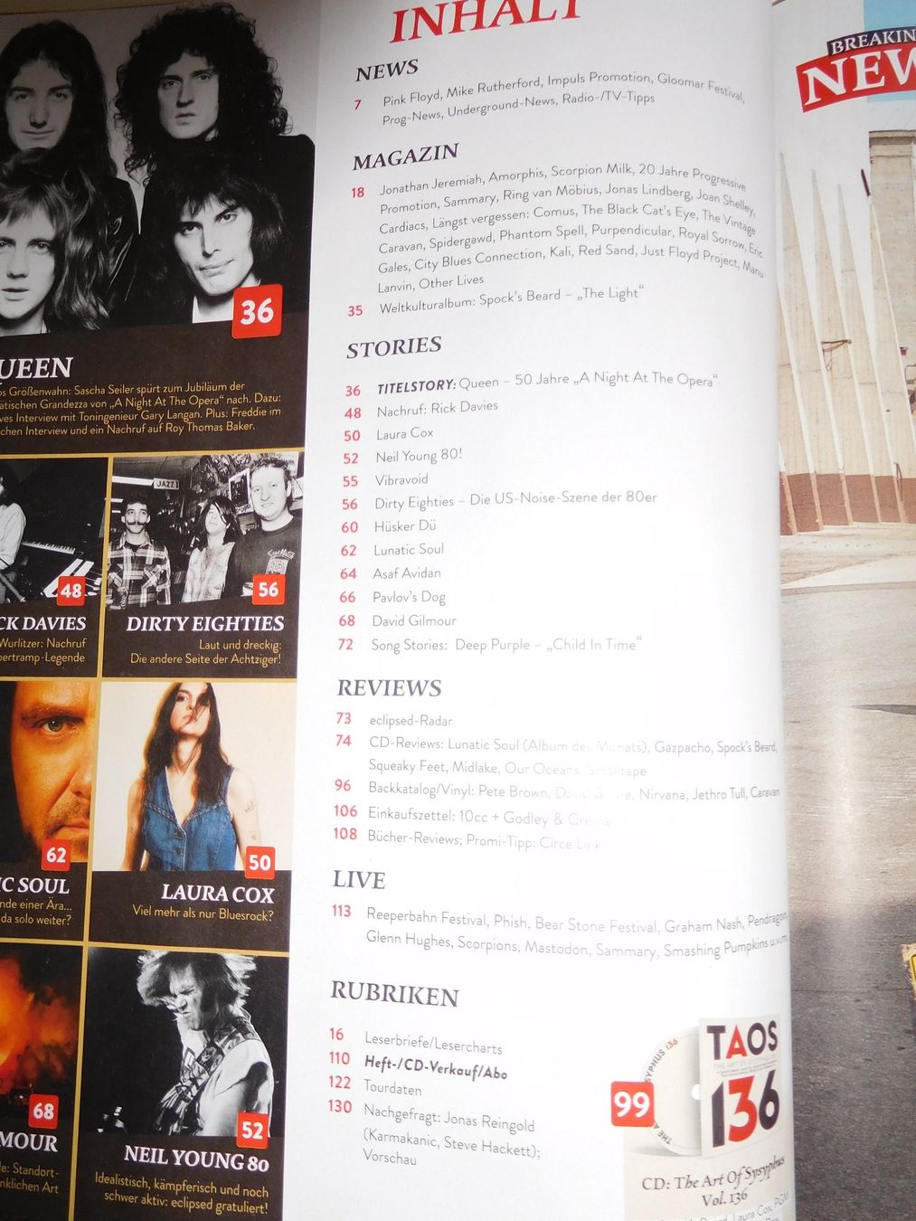 Rock Magazin Nov. 2025, QUEEN / CD u.a. mit Laura Cox / NEU (Neu ...