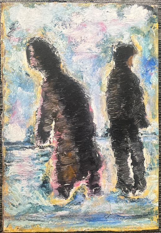 Lech Klekot (1953) Gemälde mit 2 Personen (Gebraucht) in für CHF 15 ...