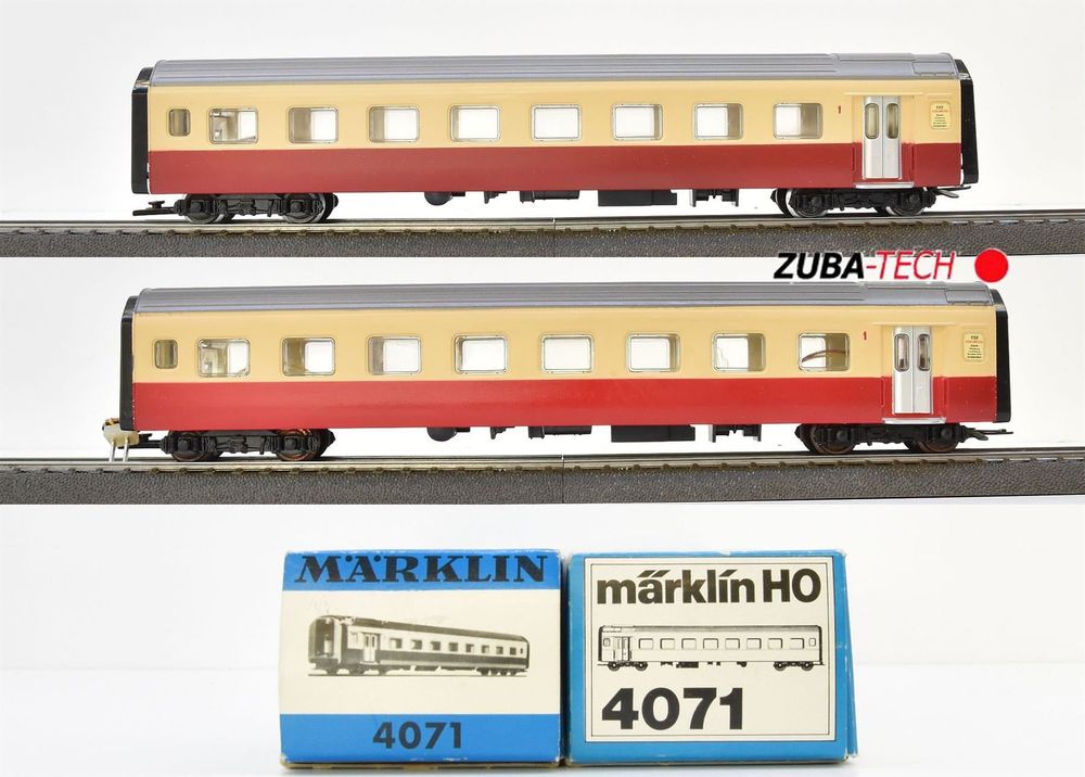 2x Märklin 4071 TEE Mittelwagen SBB H0 | Kaufen auf Ricardo