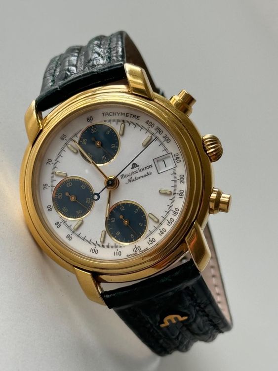 Maurice Lacroix Chronograph 38mm Vintage ETA läuft (Gebraucht) in ...