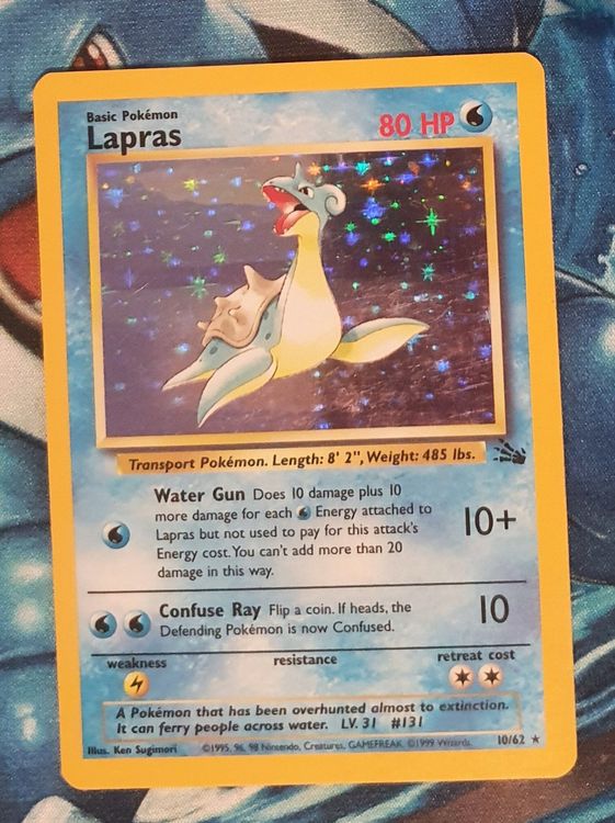 Lapras Holo 10/62 Fossil Set EN (Gebraucht) in Münchenbuchsee für CHF 7 ...
