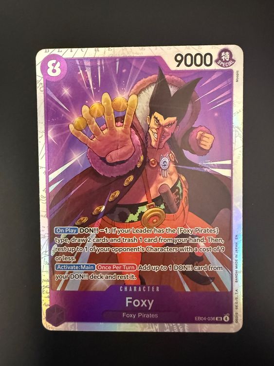 One Piece - Foxy EB04-036 SR EN 🇬🇧 Ab 1.- (Neu (gemäss Beschreibung ...