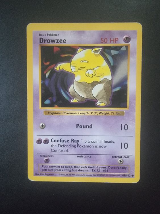 Drowzee Shadowless Base Set ab 1.- | Kaufen auf Ricardo