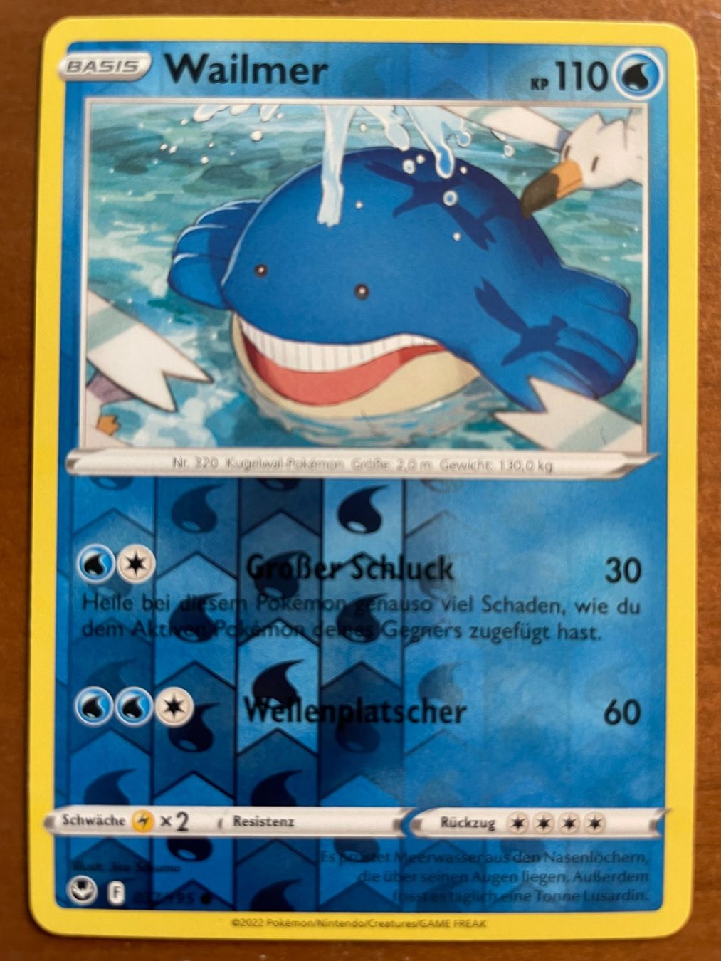 Pokemon Wailmer Reverse (Versand gratis) (Neu (gemäss Beschreibung)) in ...