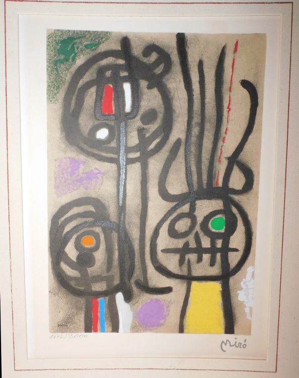 Rausverkauf - Kunst Miro original limitierte Lithografie (Gebraucht) in Sursee für CHF 300 – mit ...
