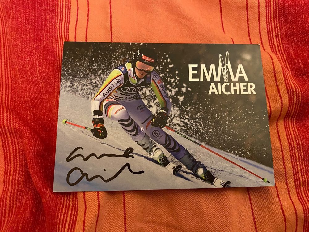 Autogrammkarte Emma Aicher handsigniert (Gebraucht) in Rüschlikon für ...