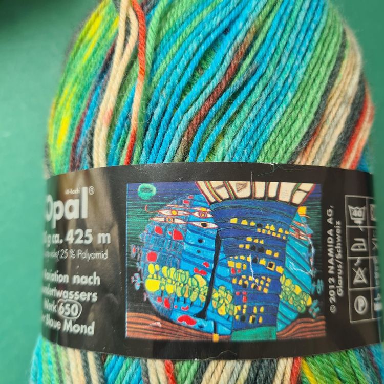 Opal Sockenwolle Hundertwasser Der blaue Mond 4fach neu (Gebraucht) in Urdorf für CHF 5 – mit ...