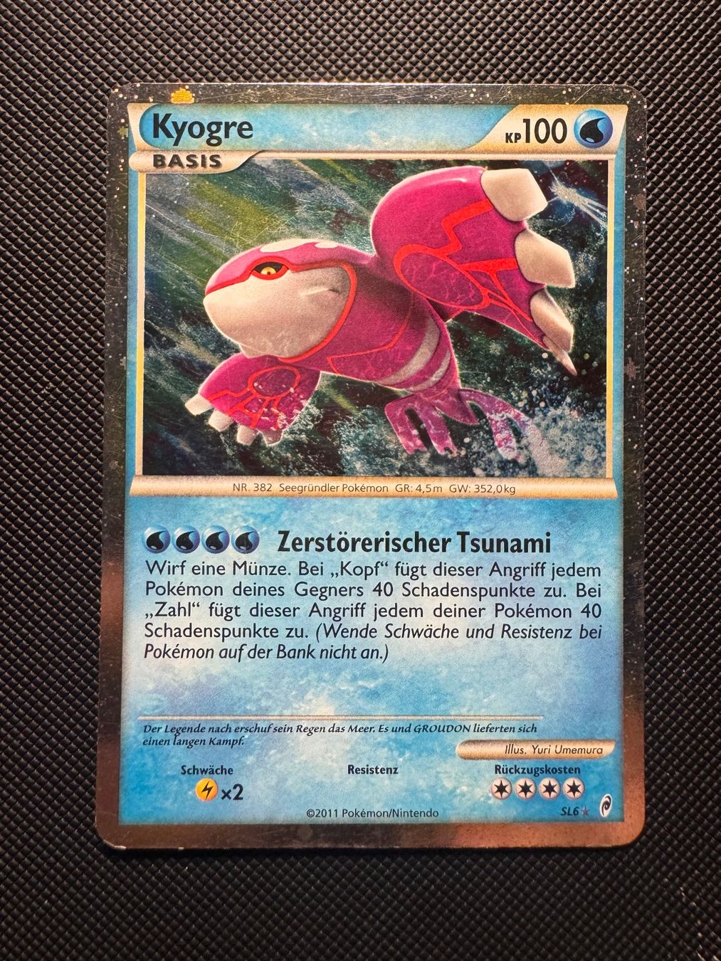 Pokemon Shiny Kyogre SL6 Ruf der Legenden/Call of Legends DE (Gebraucht ...