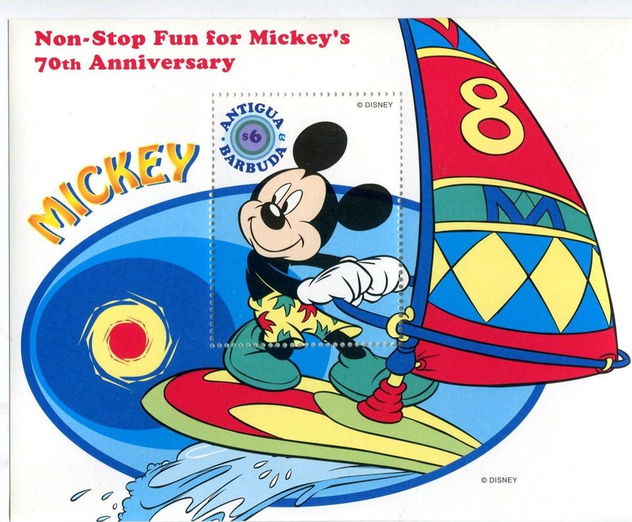 Block "Walt Disney. Micky Maus". Antigua und Barbuda. (Neu und ...