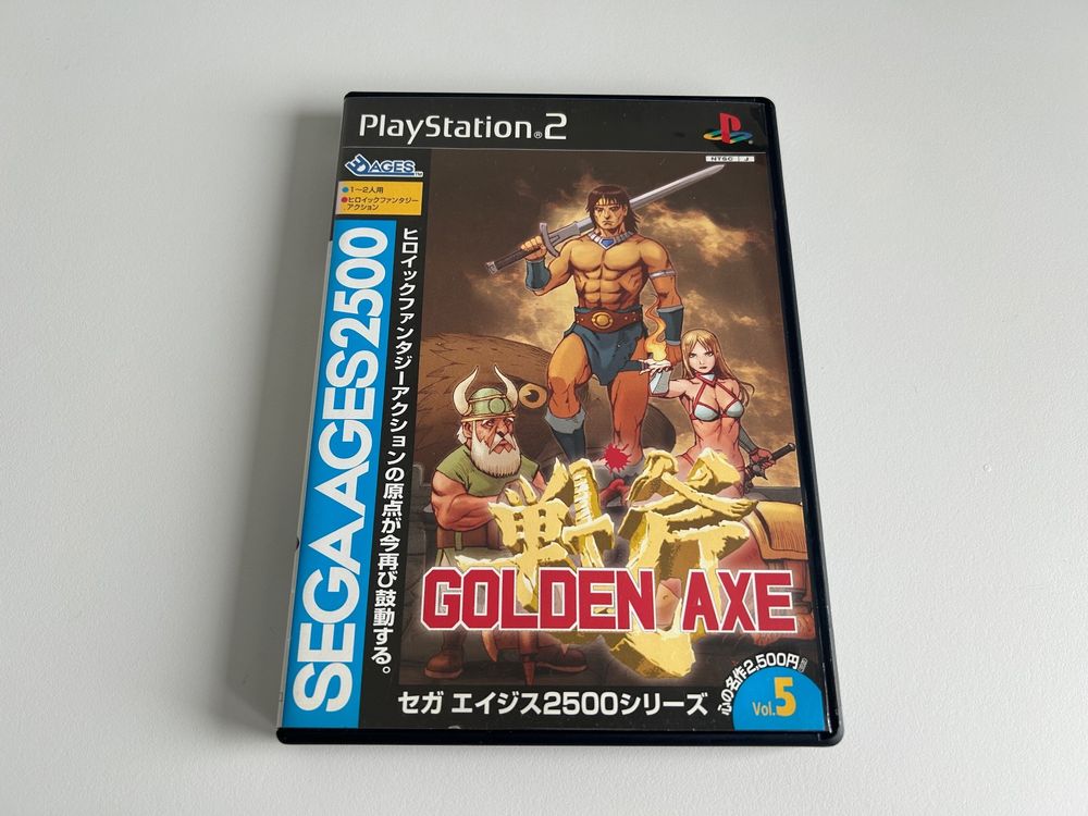 Golden Axe Sega Ages 2500 Sony Playstation PS2 Spiel OVP (Gebraucht) in ...