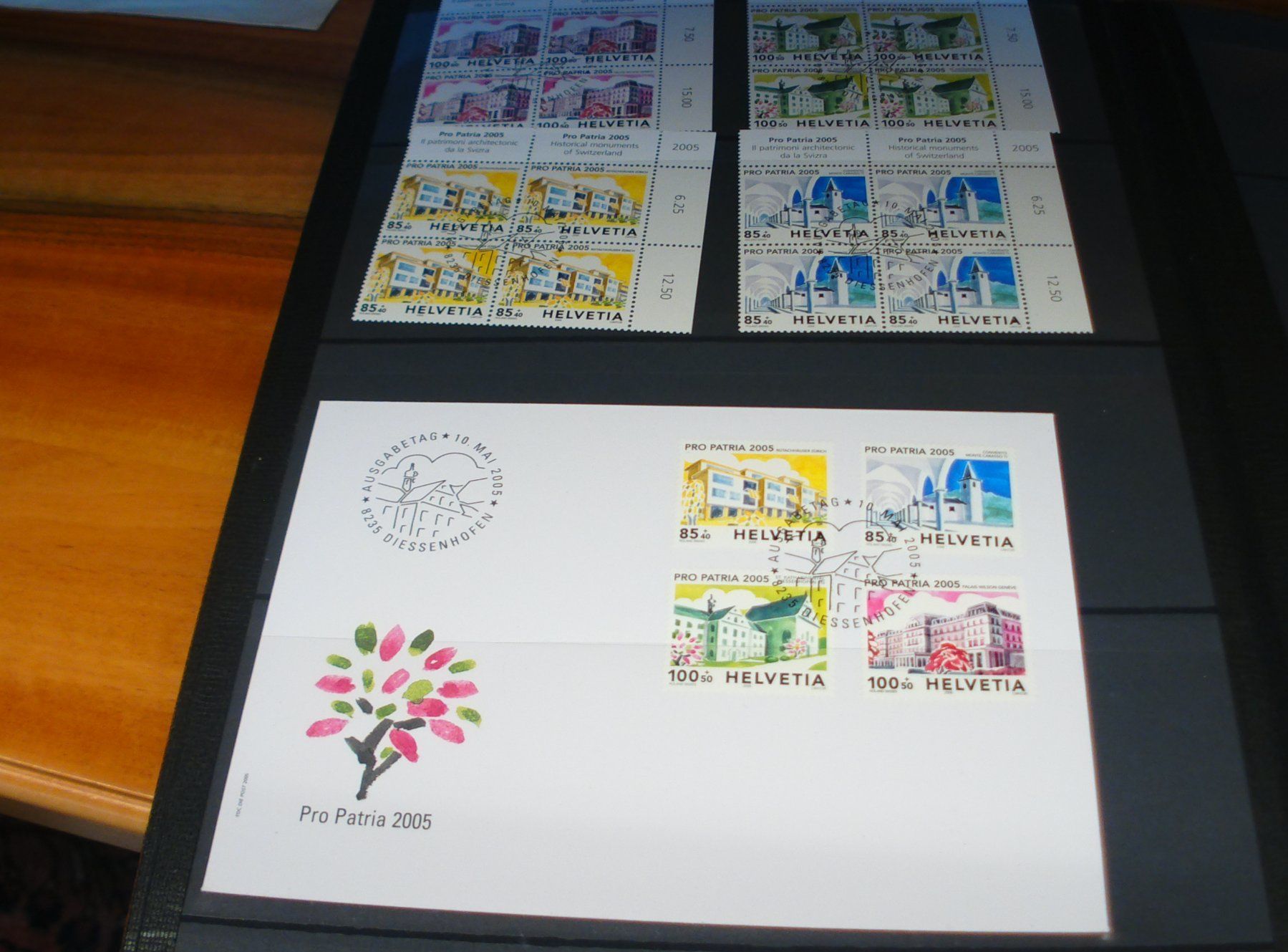 Pro Patria 2005, FDC + Lose 4erblocks ET-o (Gebraucht) in Niederwil AG ...