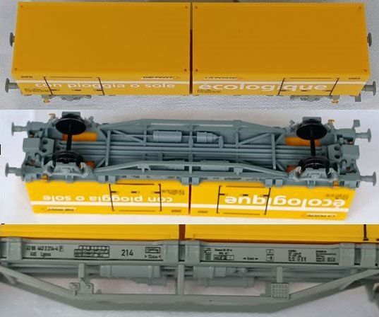 PIKO PTT Post Container-Wagen 085+265, H0 "Neuwertig in OVP" (Neu und ...