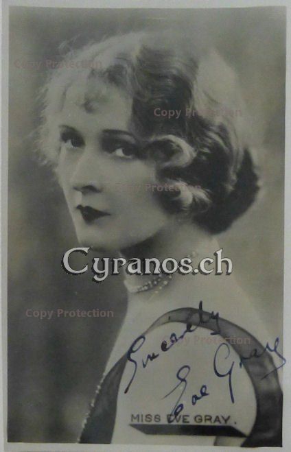 Eve Gray (1900-1983) Schauspielerin - Autogramm (Gebraucht) in Dietikon ...