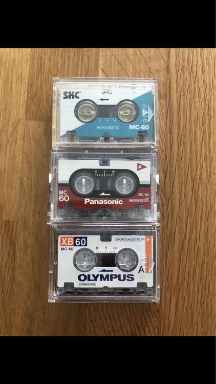 3x Microcassettes vintage Panasonic Olympus SKC (Gebraucht) in ...