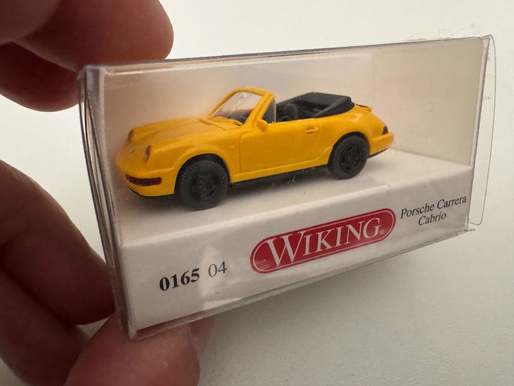 Wiking - Porsche Carrera Cabrio, gelb, 1:87, OVP (W446) (Gebraucht) in ...