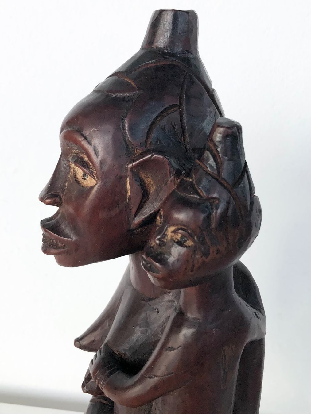 Rarität feine alte Yombe Mutter - Figur Höhe 30,5 cm (Gebraucht) in ...