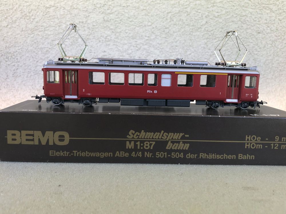 BEMO 1265 111 ABe 4/4 Triebwagen 501 RhB (Gebraucht) in Echandens für ...