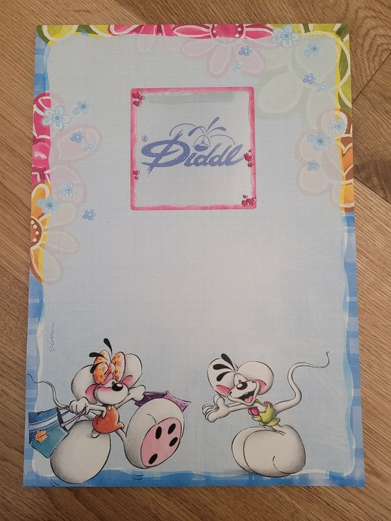 Diddl Maus Notizblock, Schreibblock, Vintage, Sammlerstück (Neu (gemäss ...