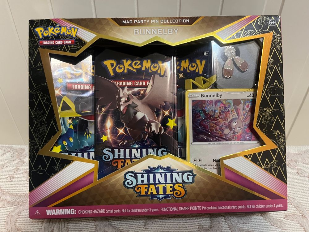 Pokémon Shining Fates Mad Party Pin Collection- Neu (Neu und ...
