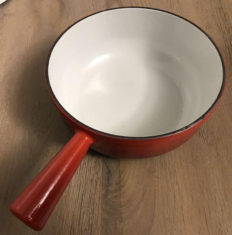 Kleines Fondue Caquelon Gusseisen NOMAR France rot 20 cm | Kaufen auf ...