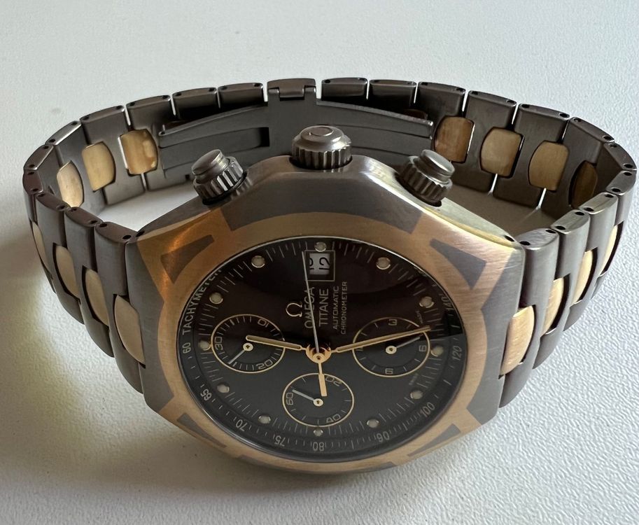 Ab 1.- Omega Seamaster Chronograph Titan/Gelbgold (Gebraucht) in ...