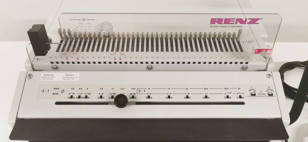 Renz ERW Spiralbindegerät 3:1 (Gebraucht) in Sins für CHF 155 – nur ...